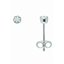 Adelia&acute;s Paar Ohrstecker ADELIA&acute;S "925 Silber Ohrringe Ohrstecker mit Zirkonia &Oslash; 3 mm", silber, Ohrringe, Damen, Silber 925 (Sterlingsilber), Paar Ohrstecker