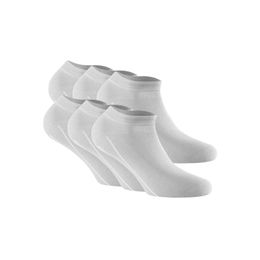 Sneakersocken Rohner Socks "Socken Sneaker Bamboo 3er pack 6er Pack", Damen, Gr. 39-42, wei&szlig;, Obermaterial: 80% Viskose CV. 18% Polyamid PA. 2% Elasthan EL., Socken Sneakersocken