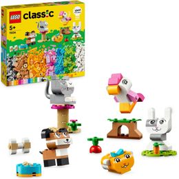 Konstruktionsspielsteine Lego "Kreative Tiere (11034), Lego Classic", bunt, Spielbausteine, Kinder, Kunststoff, Konstruktionsspielsteine, Made in Europe