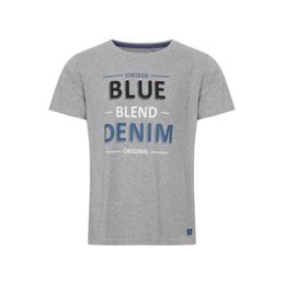 T-Shirt Blend "T-Shirt BHArtur", Herren, Gr. S, grau (stone mix), Obermaterial: 100% Baumwolle CO., Shirts T-Shirt