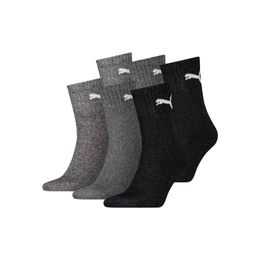 Kurzsocken Puma "Socken 6er Pack", Damen, Gr. 39-42, grau, Obermaterial: 78% Baumwolle CO. 18% Polyester PES. 2% Polyamid PA. 2% Elasthan EL., Socken Kurzsocken
