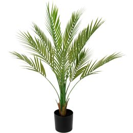 Kunstbaum I.GE.A. "Areca Palme im Topf k&uuml;nstlich Kunstpalme Kunstpflanze Goldfruchtpalme", gr&uuml;n, B:46cm H:80cm L:46cm, Kunststoff, Kunstpflanzen, Kunstbaum, Kunstbaum Dekopflanze Zimmerpflanze Zimmerpalme Tropische Gr&uuml;npflanze