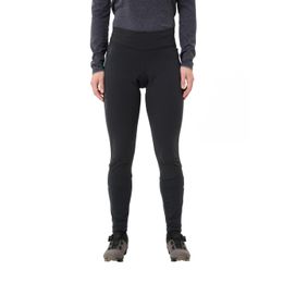 Fahrradhose Vaude "WOMEN'S MATERA WARM TIGHTS II", Damen, Gr. 44, N-Gr, schwarz, Obermaterial: 100% Polyester, Hosen Fahrradhose, Winddicht