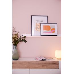 Bild "Denise", orange (farbe rahmen: schwarz, farbe bild(er): orange, pink), B:30cm H:40cm, Acrylglas, Holz, Papier, LeGer Home by Lena Gercke, Bilder, Bild, HD Premium Poster-Druck inkl. Holzrahmen