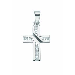 Adelia&acute;s Kettenanh&auml;nger ADELIA&acute;S "925 Silber Kreuz Anh&auml;nger mit Zirkonia", silber, Schmuckanh&auml;nger, Damen, mit Zirkonia, Silber 925 (Sterlingsilber), Kettenanh&auml;nger