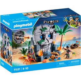 Konstruktions-Spielset Playmobil "Totenkopfinsel (71531), Pirates", bunt, Spielbausteine, Kinder, Kunststoff, Konstruktions-Spielset, Made in Europe