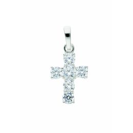 Adelia&acute;s Kettenanh&auml;nger ADELIA&acute;S "925 Silber Kreuz Anh&auml;nger mit Zirkonia", silber, Schmuckanh&auml;nger, Damen, mit Zirkonia, Silber 925 (Sterlingsilber), Kettenanh&auml;nger