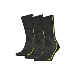 Kurzsocken Head "Socken 3er Pack", Damen, Gr. 35-38, grau (dunkelgrau), Obermaterial: 50% Polyester PES. 26% Polyamid PA. 21% Baumwolle CO. 3% Elasthan EL., Socken Kurzsocken