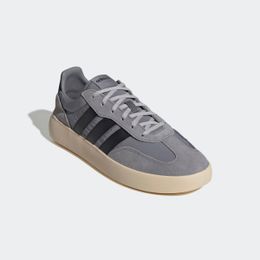 Sneaker adidas Sportswear "BARREDA DECODE", Herren, Gr. 41, schwarz (grau three, core schwarz, grau two), Leder, Textil, Schuhe Sneaker, inspiriert vom Design des adidas handball spezial