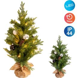 N&auml;ve N&Auml;VE LED Dekoobjekt "Weihnachtsbaum", gr&uuml;n, 1, H: 70cm, 1 Stk., Leuchten, F&uuml;r Aussen geeignet (vor Haust&uuml;re),incl. Timer (6on/18off),40x LED&Acirc;&acute;s, LED Dekoobjekt