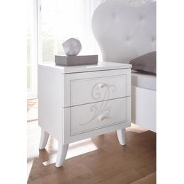 Nachtkommode Home Affaire "Tivoli", wei&szlig;, B:51cm H:56cm T:39cm, Sideboards, Nachtkommode