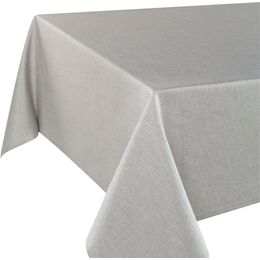 Tischdecke Delindo Lifestyle "WIEN" Gr. 1, grau, B:160cm L:130cm, Polyester, Tischdecken, Tischdecke, Fleckabweisend, pflegeleicht, 180 g/m&sup2;