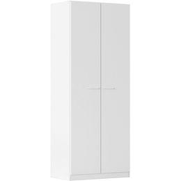 Dreht&uuml;renschrank Rauch "Kleiderschrank Schrank Garderobe TOPSELLER OTELI inkl. Inneneinteilung", wei&szlig; (alpinwei&szlig;), B:91cm H:229cm T:54cm, Holzwerkstoff, Schr&auml;nke, Dreht&uuml;renschrank, mit zus&auml;tzlichen Einlegeb&ouml;den, optional mit Spiegel MADE IN GERMANY