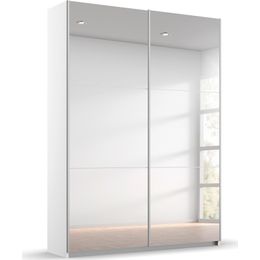 Schwebet&uuml;renschrank Rauch "Kleiderschrank Schrank Garderobe REFLECT", wei&szlig; (alpinwei&szlig;), B:131cm H:210cm T:59cm, Holzwerkstoff, Schr&auml;nke, Schwebet&uuml;renschrank, inkl. praktischer Innenausstattung mit 2 Stoffboxen MADE IN GERMANY