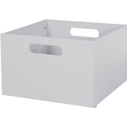 Aufbewahrungsbox Roba "grau", grau, Aufbewahrungsboxen, Kinder, B/H/T: 42cm x 26cm x 38cm, Aufbewahrungsbox, aus Holz; Organizer f&uuml;r Spielzeug, B:42cm H:26cm T:38cm