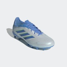 Fu&szlig;ballschuh adidas Performance "COPA PURE 3 LEAGUE KIDS FG/MG", Kinder, Gr. 34, blau (halo blau, blau fusion, lucid lemon), Synthetik, Schuhe Fu&szlig;ballschuh, f&uuml;r Rasenpl&auml;tze, f&uuml;r Kinder & Jugendliche