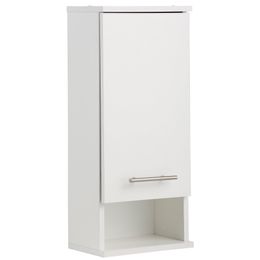 H&auml;ngeschrank Welltime "Emmi Breite 30 cm", wei&szlig; (mattwei&szlig;), B:30,3cm H:70,8cm T:20,5cm, FSC-zertifizierter Holzwerkstoff, Schr&auml;nke, H&auml;ngeschrank, Wechselbarer T&uuml;ranschlag, Metallbeschl&auml;ge