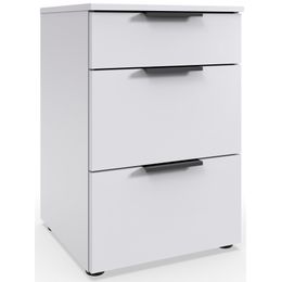 Nachtkommode wimex "Level by fresh to go", wei&szlig;, B:41cm H:61cm T:41cm, Holzwerkstoff, Sideboards, Nachtkommode, 3 Schubladen mit soft-close Funktion, 41cm breit, 61cm hoch