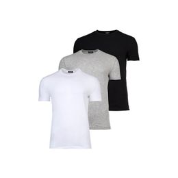 T-Shirt Dsquared2 "T-Shirt 3-PACK T-SHIRT 3er Pack", Damen, Gr. M, bunt (schwarz, wei&szlig;, grau), Obermaterial: 94% Baumwolle CO. 6% Elasthan EL., Shirts T-Shirt