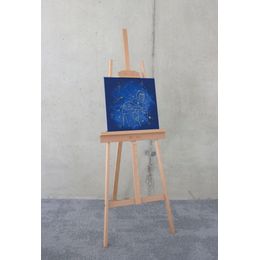 Leinwandbild Komar "The Mandalorian Grogu Constellation - Gr&ouml;&szlig;e 40 x 40 cm", bunt (farbe rahmen: braun, farbe bild(er): bunt), B:40cm H:40cm T:2cm, Holz, Papier, Bilder, Leinwandbild, Keilrahmenbild mit Echtholzrahmen, Kinderzimmer