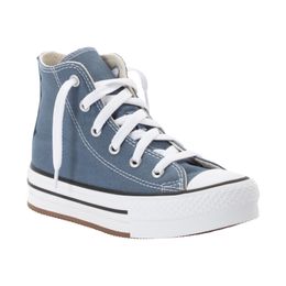 Sneaker Converse "CHUCK TAYLOR ALL STAR EVA LIFT PLATFORM", Jungen, Gr. 27, wei&szlig; (lakeside blau, wei&szlig;, schwarz), Textil, Schuhe Sneaker
