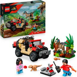 Konstruktionsspielsteine Lego "Raptor: Verfolgungsjagd mit dem Gel&auml;ndewagen (76972)", bunt, Spielbausteine, Kinder, Kunststoff, Konstruktionsspielsteine, Lego Jurassic World; Made in Europe