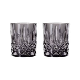 Whiskyglas Nachtmann "Whiskybecher Noblesse Vintage 295 ml 2er Set", grau (smoke), 2 tlg., Glas, Trinkgef&auml;&szlig;e, Whiskyglas