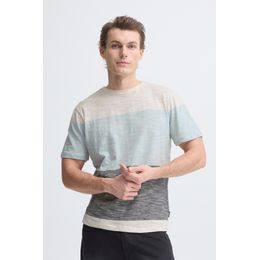T-Shirt Blend "BHKEITH BLOCK S/S TEE", Herren, Gr. M, salute, Single Jersey, Obermaterial: 100% Baumwolle, regular fit normal, Rundhals, Shirts T-Shirt