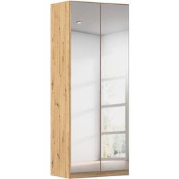 Dreht&uuml;renschrank Rauch "Kleiderschrank Schrank Garderobe TOPSELLER OTELI inkl. Inneneinteilung", eiche artisan, B:91cm H:229cm T:54cm, Holzwerkstoff, Schr&auml;nke, Dreht&uuml;renschrank, mit zus&auml;tzlichen Einlegeb&ouml;den, optional mit Spiegel MADE IN GERMANY