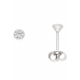 Adelia&acute;s Paar Ohrstecker ADELIA&acute;S "925 Silber Ohrringe Ohrstecker mit Zirkonia &Oslash; 3,5 mm", silber, Ohrringe, Damen, Silber 925 (Sterlingsilber), Paar Ohrstecker