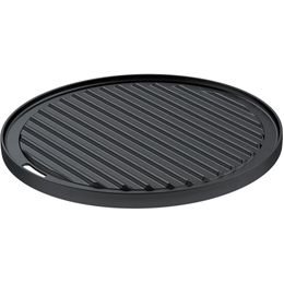 R&ouml;sle Grillplatte R&Ouml;SLE "Vario", schwarz, H:1,5cm &Oslash;:30cm, Gusseisen, Grillroste, Grillplatte, &Oslash; 30cm, optimales Grillbranding