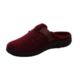 Pantoffel Rohde "BARI", Damen, Gr. 36, rot (bordeaux), Filz, Schuhe Pantoffel, Hausschuh, Clog, Schlappen in klassischer Optik