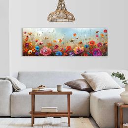 Wandbild Reinders "Vibrant Field", bunt (farbe bild(er): bunt), B:52cm H:156cm T:3cm, MDF, Bilder, Wandbild