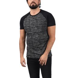 !Solid Rundhalsshirt SOLID "Rundhalsshirt SDMevio", Herren, Gr. M, schwarz, Obermaterial: 90% Baumwolle CO. 10% Viskose CV., Shirts Rundhalsshirt