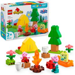 Konstruktionsspielsteine Lego "Campingausflug (10452), Lego DUPLO Peppa Pig", bunt, Spielbausteine, Baby, Kunststoff, Konstruktionsspielsteine, Made in Europe