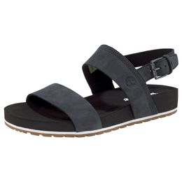 Sandale Timberland "Malibu Waves 2Band Sandal", Damen, Gr. 40, schwarz (schwarz, nubuck), Leder, Schuhe Sandale
