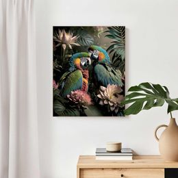 Wandbild Reinders "Tropical Love", gr&uuml;n (farbe bild(er): gr&uuml;n), B:50cm H:40cm T:3cm, MDF, Bilder, Wandbild