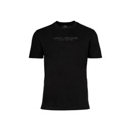 T-Shirt Armani Exchange "T-Shirt T-SHIRT 1er Pack", Herren, Gr. M, schwarz, Obermaterial: 100% Baumwolle CO., Shirts T-Shirt