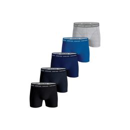 Bj&ouml;rn Borg Boxershorts BJ&Ouml;RN BORG "Boxershort Cotton Stretch Boxer 5er Pack", Herren, Gr. XL, bunt (schwarz, blau, grau), Obermaterial: 95% Baumwolle CO. 5% Elasthan EL., Unterhosen Boxershorts