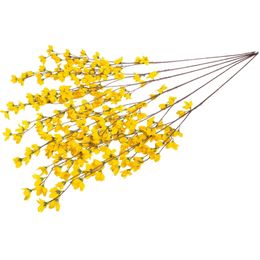 Kunstblume BOTANIC-HAUS "Forsythienzweig mit 3 Stielen", gelb, B:15cm H:83cm T:15cm &Oslash;:15cm, Kunststoff, Kunstpflanzen, Kunstblume