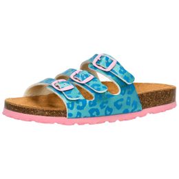 Hausschuh Lico "Pantolette Bioline Kids", M&auml;dchen, Gr. 32, blau, Synthetik, Schuhe Hausschuh