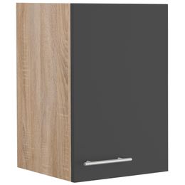 H&auml;ngeschrank Optifit "Kalmar", grau (anthrazit), B:40cm H:58cm T:35cm, Holzwerkstoff, Schr&auml;nke, H&auml;ngeschrank, Breite 40 cm