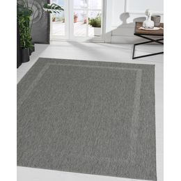 Teppich the carpet "Mistra", grau (anthrazit), B:80cm H:1mm L:150cm, Polypropylen, Teppiche, Teppich