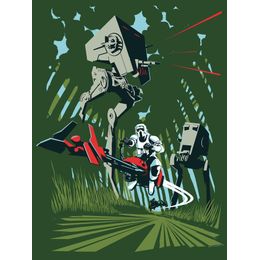 Bild Komar "Star Wars Classic Vector Endor", bunt (farbe bild(er): bunt), B:30cm H:40cm, Holz, Papier, Bilder, Bild, Wandbild zur Dekoration im Kinderzimmer - ohne Rahmen