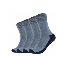 Sneakersocken Camano "Socken 4er Pack", Damen, Gr. 43-46, blau, Obermaterial: 47% Polyester PES. 37% Baumwolle CO. 15% Polyamid PA. 1% Elasthan EL., Socken Sneakersocken