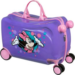 Kinderkoffer Undercover "Ride-on Trolley, Minnie Maus", M&auml;dchen, Gr. B/H/T: 47,5cm x 32cm x 23cm 20 l, bunt (minnie maus), Polycarbonat, bedruckt, Koffer Kinderkoffer, zum sitzen und ziehen