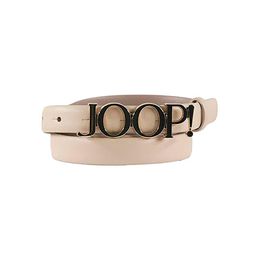 JOOP! Lederg&uuml;rtel JOOP, Damen, Gr. 75, natur, Rindsleder, G&uuml;rtel Lederg&uuml;rtel, mit Logo-Pinschlie&szlig;e, Breite 2 cm