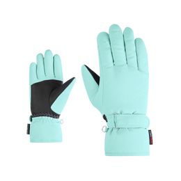 Skihandschuhe Ziener "KEVA-Z PR glove lady", Damen, Gr. 7, radiant lagoon, Obermaterial: 100% Polyester; Innenseite: 100% Polyester; Futter: 100% Polyester; Wattierung: 100% Polyester, Handschuhe Skihandschuhe