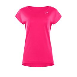T-Shirt WINSHAPE "MCT013", Damen, Gr. S, pink (deep pink), 50% Modal, 50% Baumwolle, Rundhals, Shirts T-Shirt, Ultra leicht, Topseller