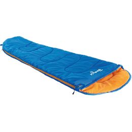 Kinderschlafsack High Peak "Boogie", blau (blau, orange), Schlafs&auml;cke, Kinder, B/L: 70cm x 170cm, Rei&szlig;verschluss links, Obermaterial: 100% Polyester. F&uuml;llung: 100% Polyester, Kinderschlafsack, PFC frei, L:170cm